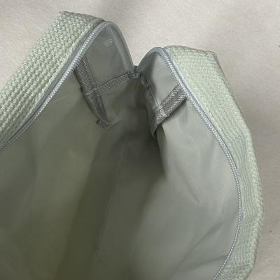 Cina Borsa di trucco a strisce in corduroy per donne di moda. in vendita