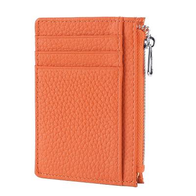 China Benutzerdefiniertes Logo akzeptiert Neues Minimalistisches Front Tasche RFID Wallet Kartenhalter für Männer zu verkaufen