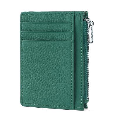 China Benutzerdefiniertes Logo akzeptiert Neues Minimalistisches Front Tasche RFID Wallet Kartenhalter für Männer zu verkaufen