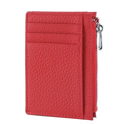 China Benutzerdefiniertes Logo akzeptiert Neues Minimalistisches Front Tasche RFID Wallet Kartenhalter für Männer zu verkaufen