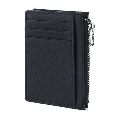 China Benutzerdefiniertes Logo akzeptiert Neues Minimalistisches Front Tasche RFID Wallet Kartenhalter für Männer zu verkaufen