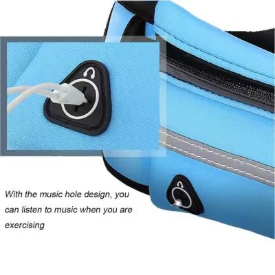 China Outdoor Neoprene Waterproof Hiking Cycling Running Belt Waist Bag Customized Color for sale