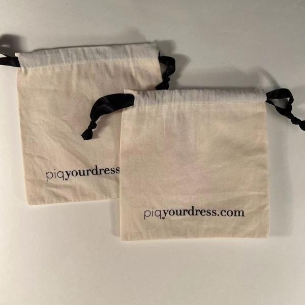 Gifts Custom Size Small Large White Muslin Pouch Jewelry Canvas Cotton Drawstring Bag