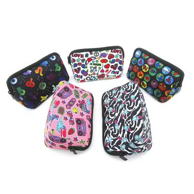 Cina Logo personalizzato Neoprene Sublimazione Borsa Cosmetica Borse di trucco per borse da mano per donne in vendita