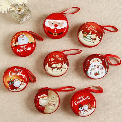 China Recycled Materials Used Cute Cartoon Round Coin Holder Case for Kids Mini Coin Purse for sale