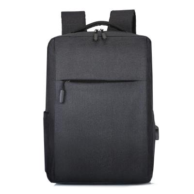China Black Custom Logo Unisex Ergonomics Anti Theft Smart Nylon Laptop Backpacks with USB for sale
