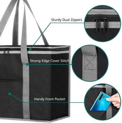 Cina Food Custom Logo Reutilizzabile Tote Bag Isolato Cooler Baby Milk Bag per la spesa alimentare in vendita