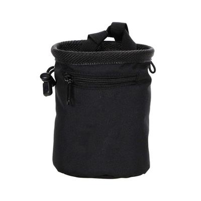China Customized Color Open Closure Bouldering Chalk Bag Bucket for Rock Climbing Weightlifting for sale