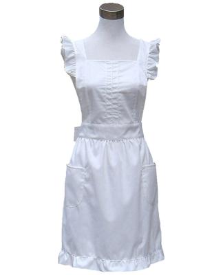 China Cute Lovely Retro Kitchen Cooking Ruffles Apron for Women Girls Customized Color for sale