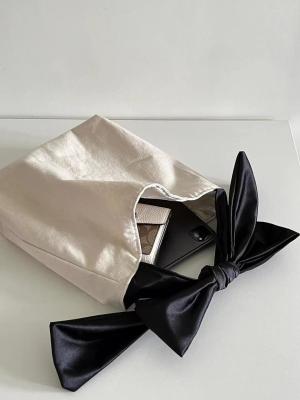 중국 폴리에스테르 배열 친환경 재활용 블랙 핸들 사용자 지정 로고 인쇄 쇼핑 토트 가방 판매용