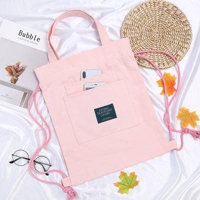 중국 학생 교습 핸드백 사용자 지정 로고 캔버스 랩백 판매용