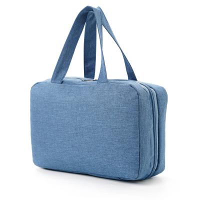 Draagbare polyester viervoudige waterdichte reis toiletartikeltas voor aangepaste kleuren
