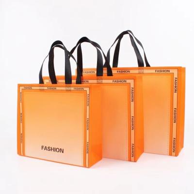 중국 인쇄 된 로고 라미네이트 환경 쇼핑을위한 맞춤형 컬러 비 직물 가방 판매용