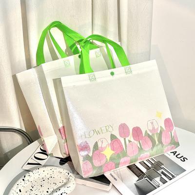 China Bolso de toque no tejido con esquinas curvas y color personalizado Eco-compras personalizadas en venta