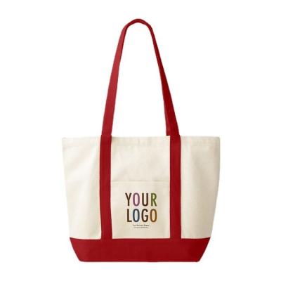 China Organic Reusable Foldable Custom Design Print Cotton Canvas Tote Bag for Shopping for sale