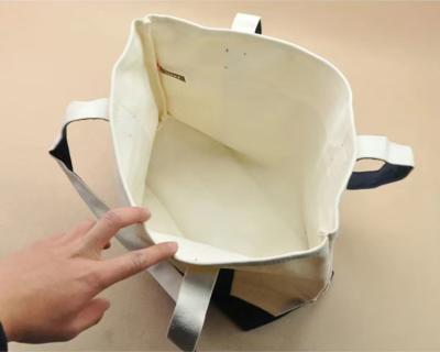 China Organic Reusable Foldable Custom Design Print Cotton Canvas Tote Bag for Shopping for sale
