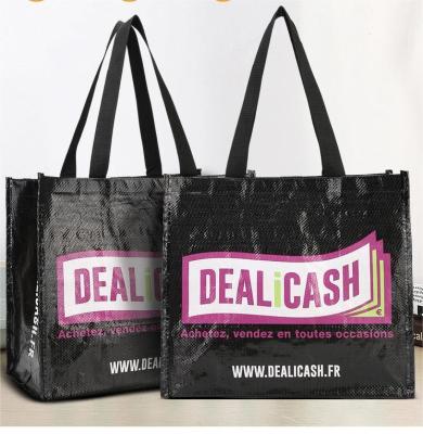 中国 カスタムサイズ ファッション トートバッグ 多色のロゴプリント ラミネート PP織物 販売のため