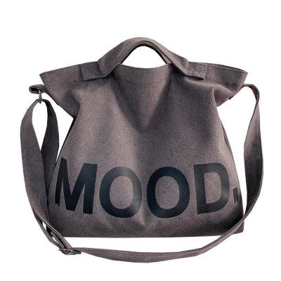 China Nieuwste modieuze Canvas Tote Bag met grote capaciteit en sluiting. Te koop