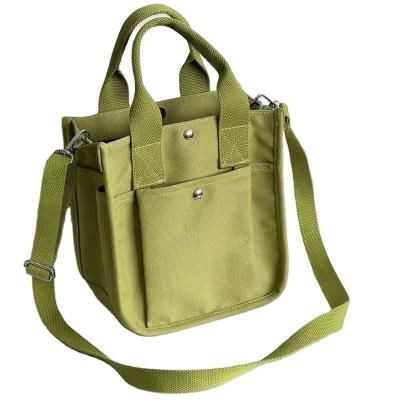 中国 最新 スタイリッシュ キャンバス クロスボディ 調整可能なストラップ付き 食料品 ショッピングバッグ 販売のため