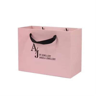 중국 주문 고급 선물 의류 종이 쇼핑 가방 로고 인쇄 최신 패션 판매용