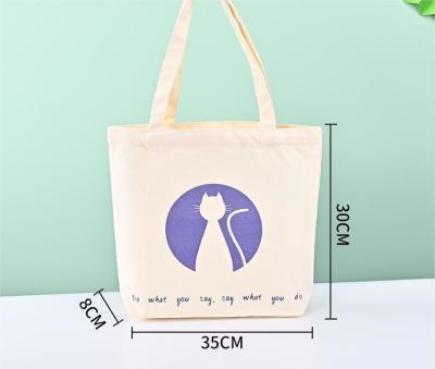 중국 최신 패션 재사용 목화 캔버스 토트 가방 판매용