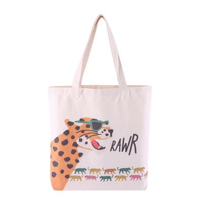 China Customizable Size Fashion Style Canvas Tote Bag Other Pattern Type Plain Custom Canvas Bag for sale