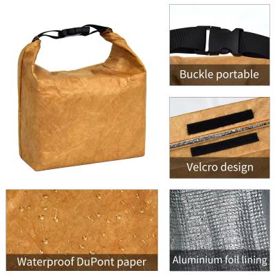 中国 断熱食品 熱アルミホイール デュポント タイベック クラフト紙 ランチクーラー バッグ 販売のため