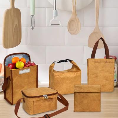 中国 断熱食品 熱アルミホイール デュポント タイベック クラフト紙 ランチクーラー バッグ 販売のため