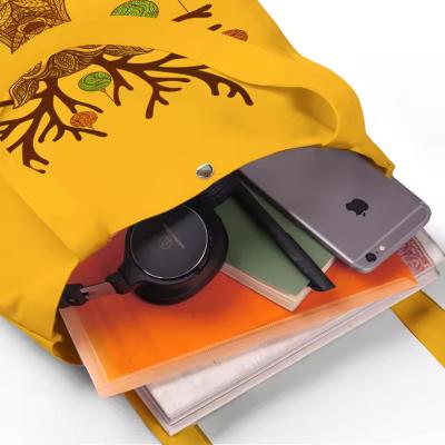 중국 최신 패션 스타일 맞춤 쇼핑 가방 캔버스 토트 가방 풀 컬러 인쇄 판매용