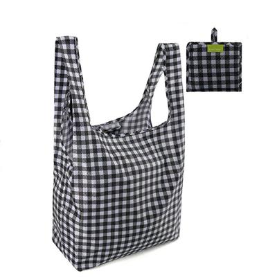 중국 중간 크기의 리프 스톱 재사용 가능한 접기 가능한 접기 가능한 토트 쇼핑 가방 사용자 정의 가능한 디자인 판매용