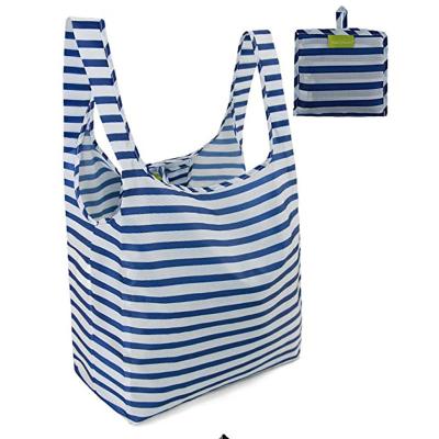 중국 중간 크기의 리프 스톱 재사용 가능한 접기 가능한 접기 가능한 토트 쇼핑 가방 사용자 정의 가능한 디자인 판매용