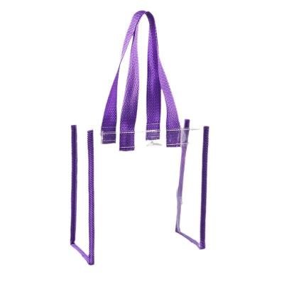 중국 플라스틱 토트 쇼핑 가방 어깨 Pvc 해변 핸드백 로고 지퍼와 함께 상품 판매용