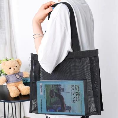 중국 맞춤형 로고 재사용 저장 시장 식료품 배송 재활용 해변 망 망원경 토트 가방 판매용