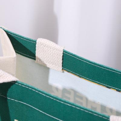 중국 엑스트라 대형 사용자 지정 로고 인쇄 물 막 래미네이트 캔버스 토트 가방 판매용