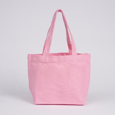 중국 맞춤형 컬러 캔버스 면화 핸드백 미니 토트 쇼핑백 판매용