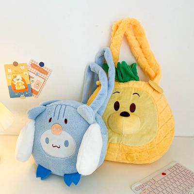 Cina Borsa da shopping a base di peluche con logo personalizzato, borsa da mano per donne per la promozione dei regali natalizi in vendita