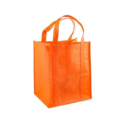 China Custom Logo Printed Non Woven Fabric Tote Bag for Grocery Shopping and Promotion for sale