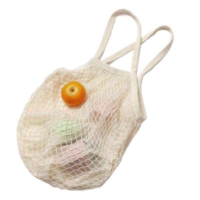 중국 맞춤형 로고 친환경 유기농 면매지 네트워크 채소 과일 식품에 대한 재사용 쇼핑 가방 판매용