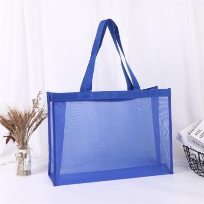 중국 핸들형 대형 용량 매시 쇼핑 토트 가방 판매용