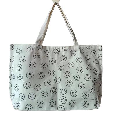 중국 로고가 있는 재사용 가능한 맞춤형 인쇄된 친환경 재활용 된 평면 유기 목화 캔버스 토트 가방 판매용