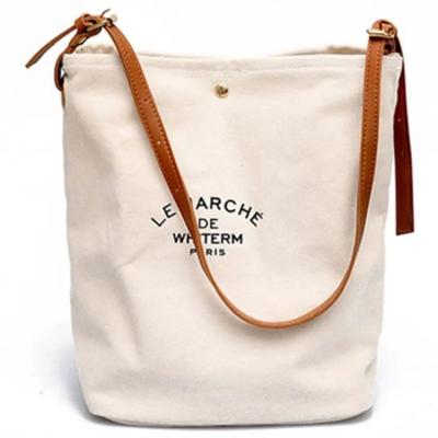 China OEM/ODM Acceptable Shopping Bag Custom Heavy Duty Thick Canvas Tote Market Canvas Bag for sale