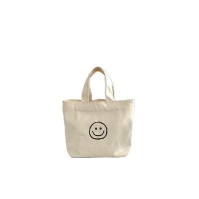 중국 재사용 가능하고 세련된 미니 솜 캔버스 쇼핑 가방 매일 학교 생활용 토트 핸들 가방 판매용