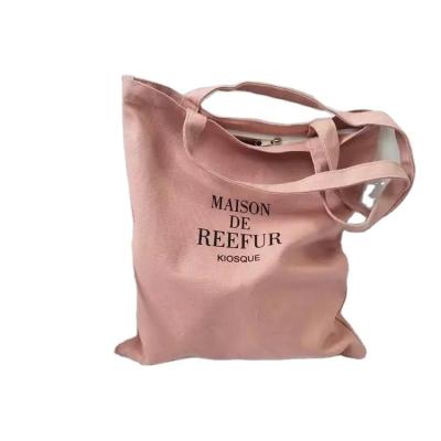 China Diario de la vida escolar Bolso de algodón orgánico de lona de algodón para compras reutilizables en venta