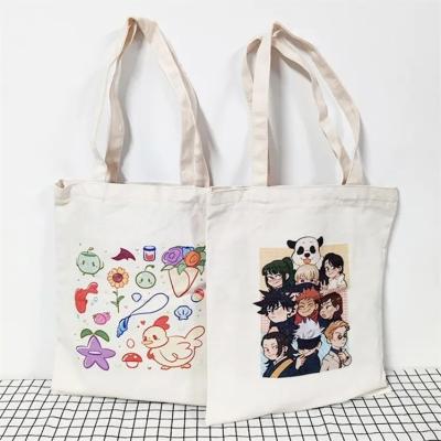 중국 여성들의 일상 학교생활을 위한 맞춤형 및 친환경 캔버스 토트백 판매용