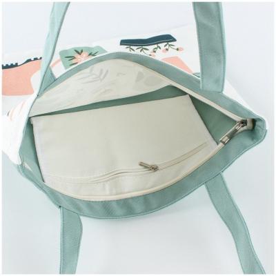 중국 손잡이 스타일 맞춤 인쇄 된 면화 캔버스 쇼핑 토트 가방 에코 식료품 로고 판매용