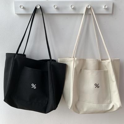 China Customized Color Eco Canvas Tote Bag for Women Large Capacity and OEM/ODM Acceptable for sale