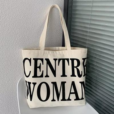 중국 사용자 지정 로고 인쇄 캔버스 토트 가방 소매 쇼핑을 위해 추가 큰 크기 판매용