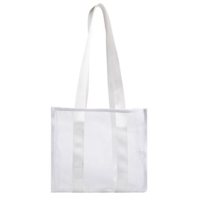 Китай 2022 Customized Fashion Print Large Mesh Tote Bag Женская пляжная сумка с выщелочкой продается