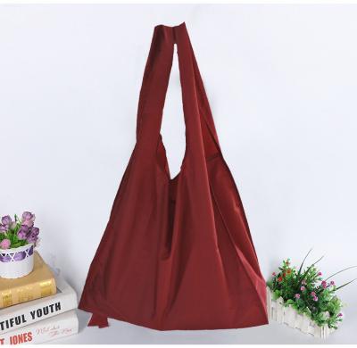 China Customized Logo REPT Eco RPET Polyester Foldable Shopping Bag for Performance for sale