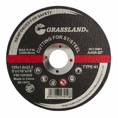 China 125mm Inox Grinding Discs for Stainless Steel 5 quot x 1/16 quot x 7/8 quot Cutting Disc with High Cutting Life for sale